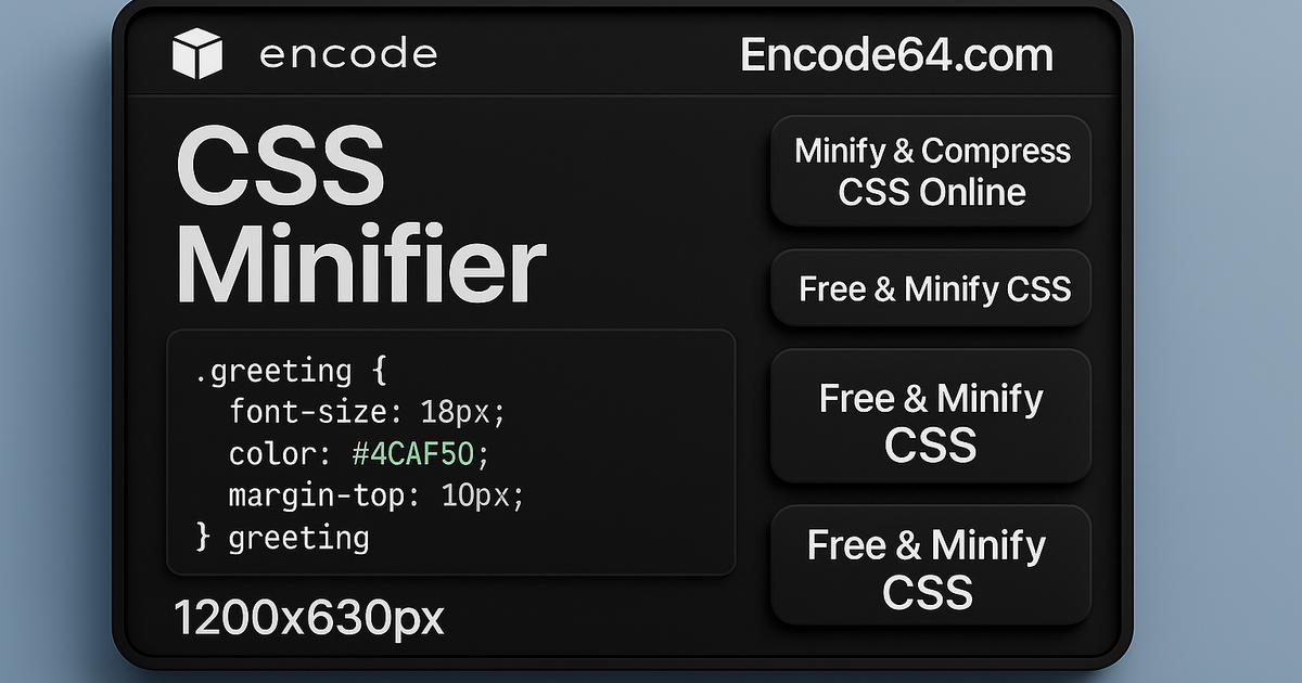 CSS Minifier – Compressore CSS Online Gratuito per Fogli di Stile di ...