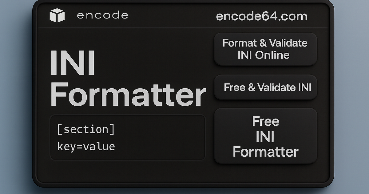 Formattatore INI – Pulisci, Allinea e Abbellisci File INI / CFG ...