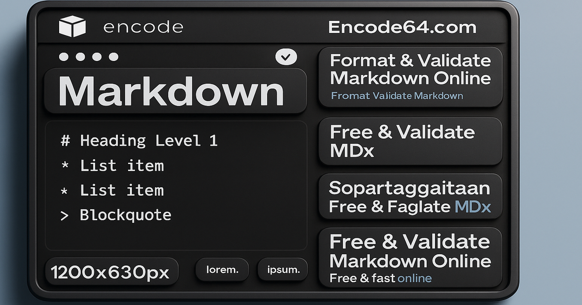 Markdown Formatter – Clean & Prettify Markdown with Prettier Online ...